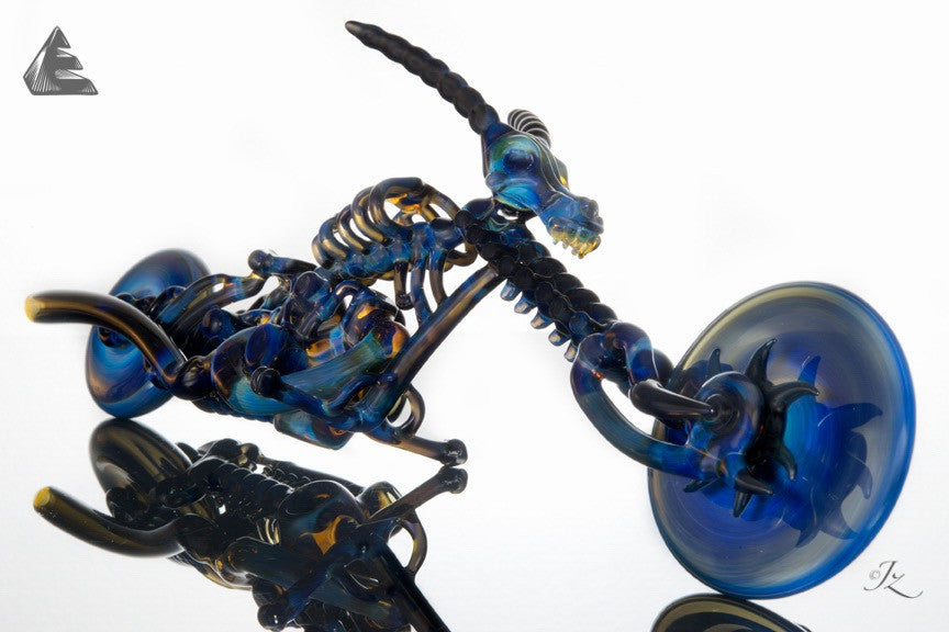 Banjo "Skull Spinner" Chopper – Emerald Glass Gallery